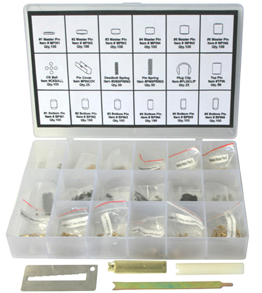 Kwikset Rekey 4 Tools and 100 Pins Series Kit Box 003 – Best Knob